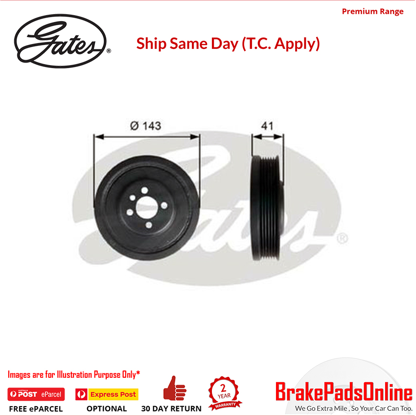 Tvd1001 Torsional Vib Damper for SKODA Octavia 5E5 CUPA