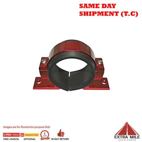 Billet Fuel Pump Bracket - 60mm, Red - Suits Bosch pumps - BFPB312