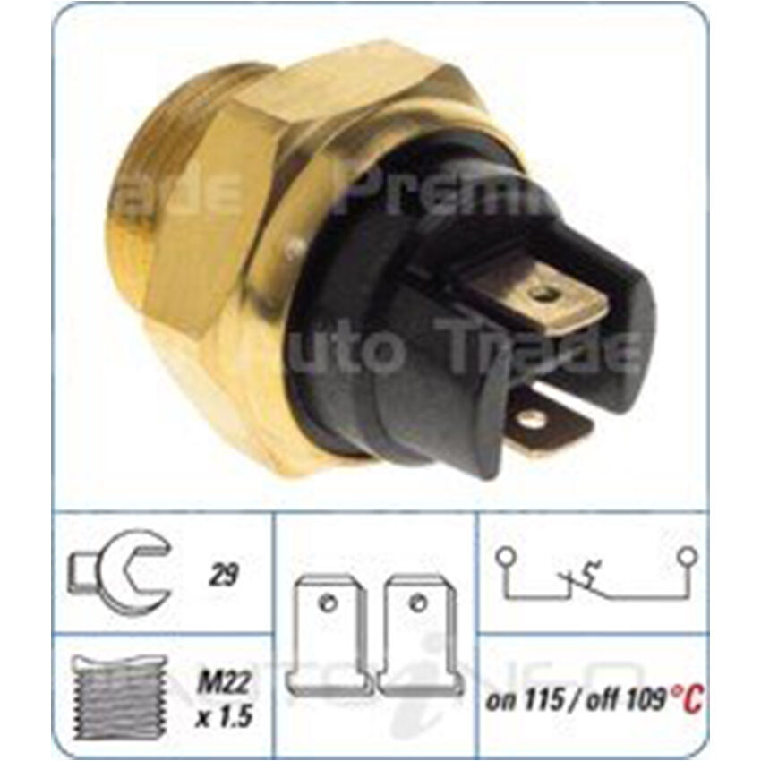 PAT Engine Coolant Fan Switch For SAAB 9000 2.3L B234I B234E B234R 16V DOHC