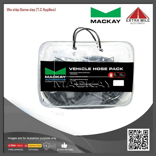 Mackay Radiator Hose Kit For Toyota Landcruiser Prado KZJ120R 3.0L Diesel