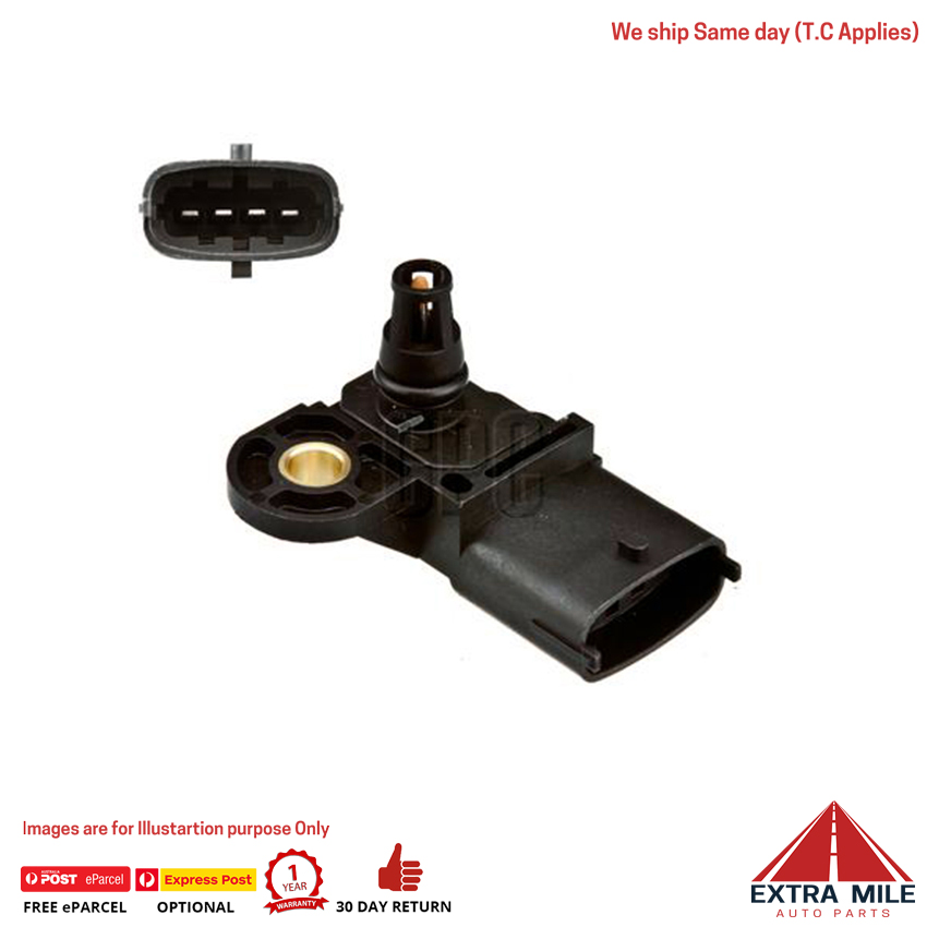Map Sensor For Saab 9-3 D75 D79 E79 YS3F E50 1.9L Diesel DTH, 16V