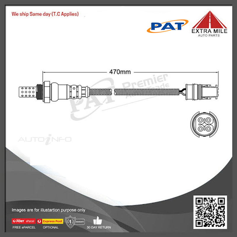 PAT Pre-Cat. Oxygen Sensor For Mercedes Benz E240 W211 2.6L 6CYL M112 ...