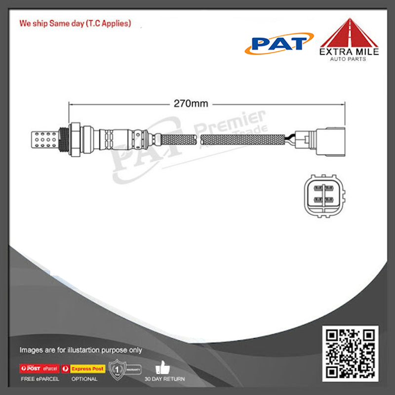 PAT Oxygen Sensor For Toyota Land Cruiser Prado VZJ90, VZJ95 3.4L ...