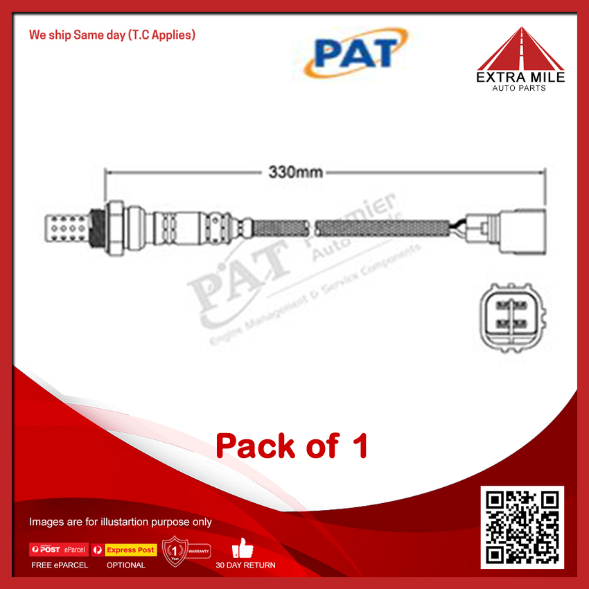 PAT Exhaust Gas Oxygen Sensor For Toyota Hilux GGN15R, VZN167R 4.0L/3 ...