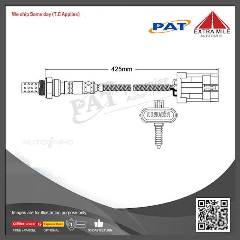 PAT Pre-Cat. Oxygen Sensor For Holden Barina TK 1.6L 4CYL F16D3 - EGO-302
