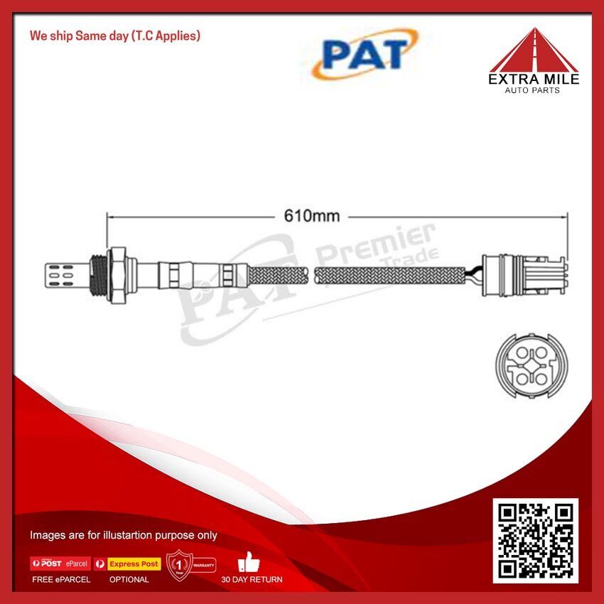 PAT Oxygen Sensor Post-Catalytic For Mercedes-Benz C43T AMG S202 4.3L V8