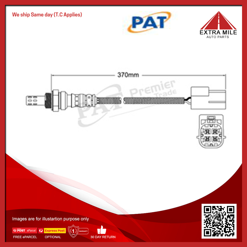 PAT Exhaust Gas Oxygen Sensor For Nissan Serena C24 2.0 litre QR20DE