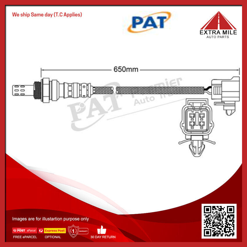 PAT Oxygen Sensor Post-Catalytic For Ford Laser SR2 KQ 2.0L FSDE 4D ...