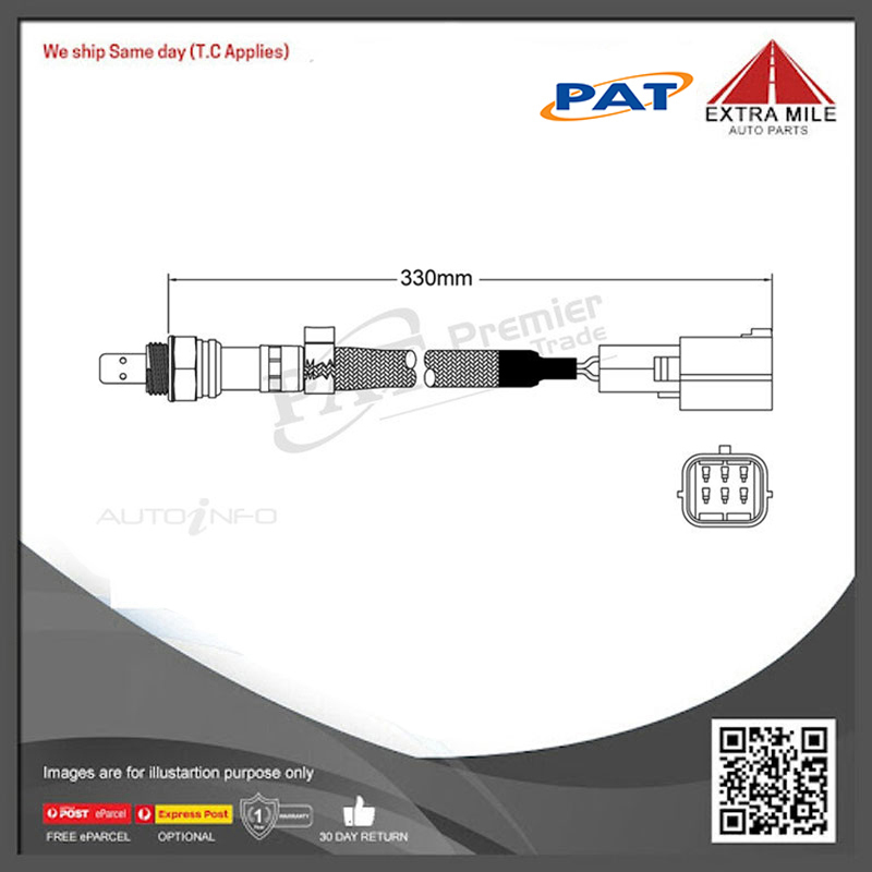 PAT Pre-Cat. Oxygen Sensor For Holden Captiva Diesel 2.2L Turbo 4CYL Z22D1