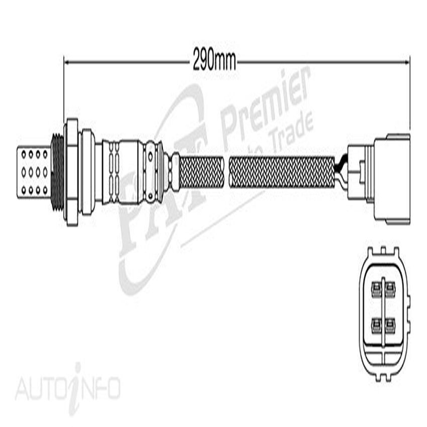 PAT Oxygen Sensor Pre-Cat Converter For Toyota Previa ACR50R 2.4L 2AZFE 16V