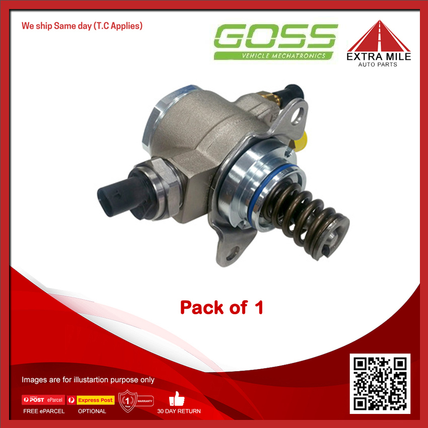 Goss High Pressure Fuel Pump For Audi A3 8P TFSI 1.4L CAXC 4cyl 7sp Auto
