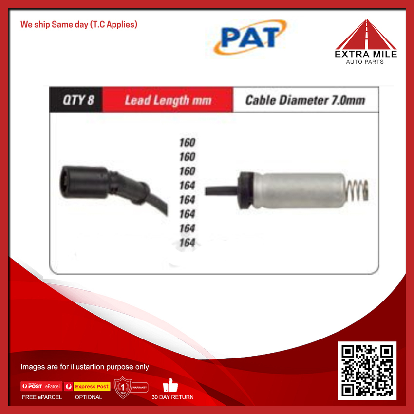 PAT Ignition Lead Set For Holden One Tonner VY, VZ 5.7L LS1 (GENIII) V8 ...