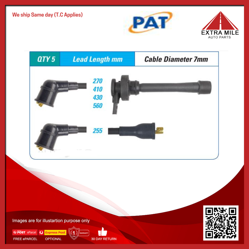PAT Ignition Lead Set For Mitsubishi Express MWB, SWB SJ 2.4L/2.0L 4G64 ...
