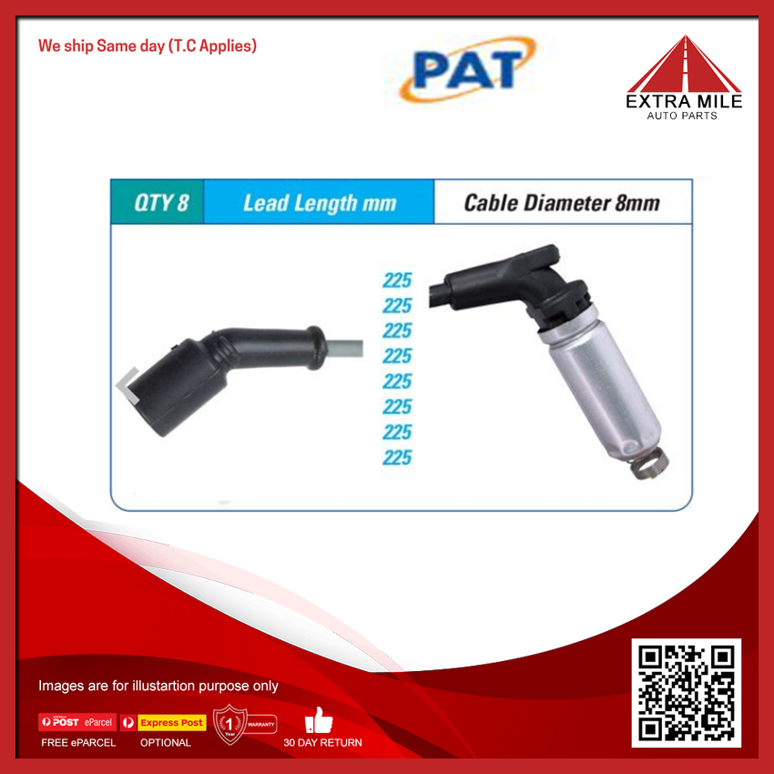 PAT Ignition Lead Set For Holden Commodore VE VZ 6.0L, VF 6.0L/6.2L L98 ...