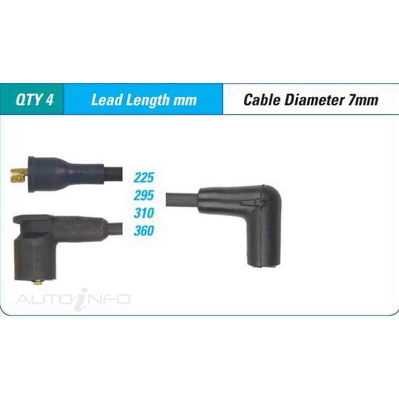 PAT Ignition Lead Set For Mazda RX-7 Turbo FD 1.3L 13BREW ROTARY2 OV ...