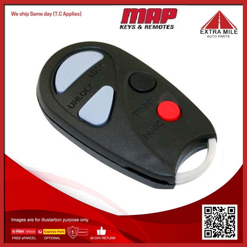 MAP Ignition Key Remote For Nissan Pulsar N16 1.8L QG18DE I4 16V DOHC