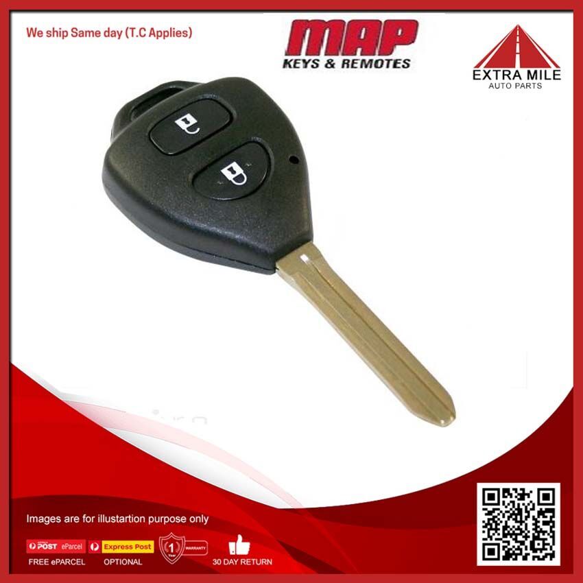 Map Ignition Key Remote For Toyota Hiace TRH219R 2.7L 2TRFE I4 16V