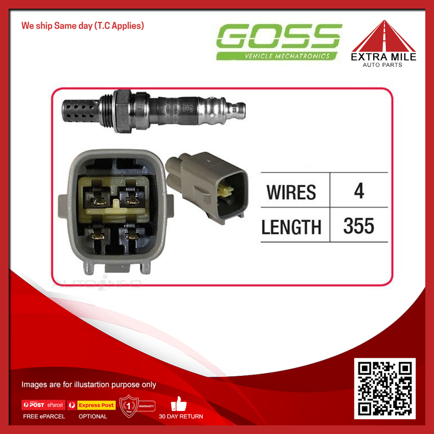 Goss Oxygen Sensor Pre-Catalytic For Toyota MR2 SW20R 2.0L 3SGTE 2D Coupe