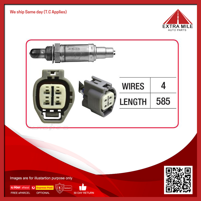 Goss Oxygen Lambda Sensor Post Catalytic Converter For Jaguar XKR X100 ...