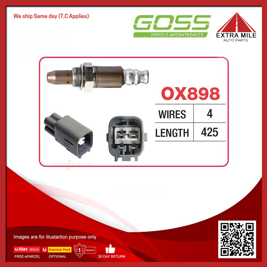 Goss Oxygen Sensor Post-Catalytic For Toyota Hiace TRH214R/221R/223R ...