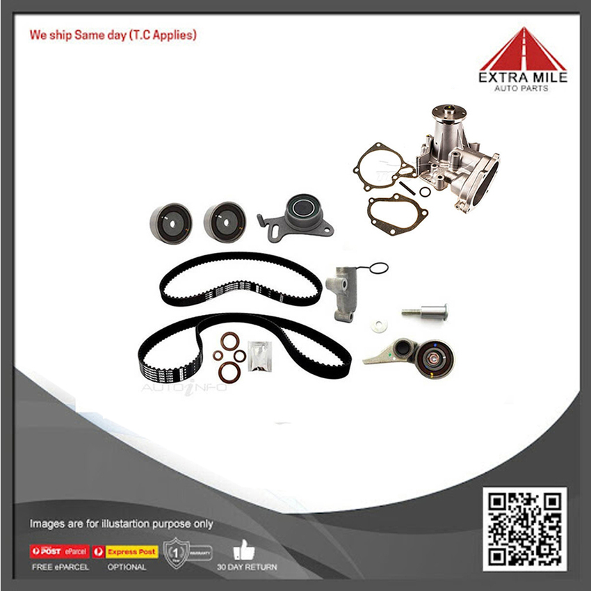Timing Belt, Water Pump + Tensioner Kit Triton ML MN 4D56Ti 2.5L Diesel ...