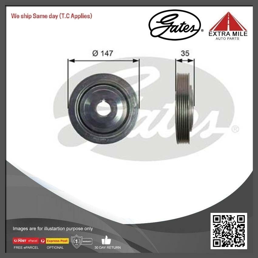 Gates Torsional Vibration Damper For Citroen C4 Petrol Engine 2.0L ...