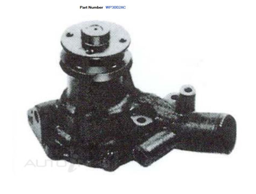 Alcius Engine Water Pump For Isuzu KT26 KT 3.3L 4BC1, 4BC2 2D Truck