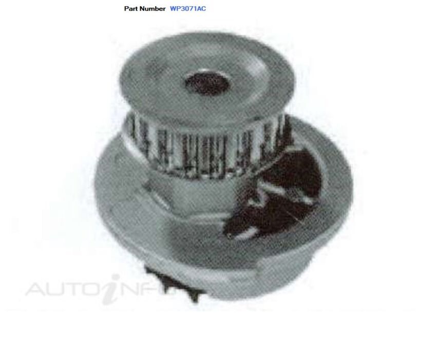Alcius Engine Water Pump For Holden Barina SB 1.4L/1.2L C14SE, C14NZ, C12NZ